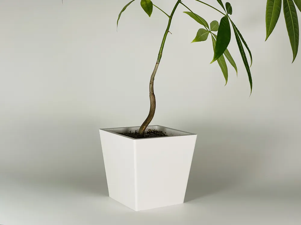 Classic Square Planter 100mm/Inner and Outer Pots Separable/Pot Set by ...