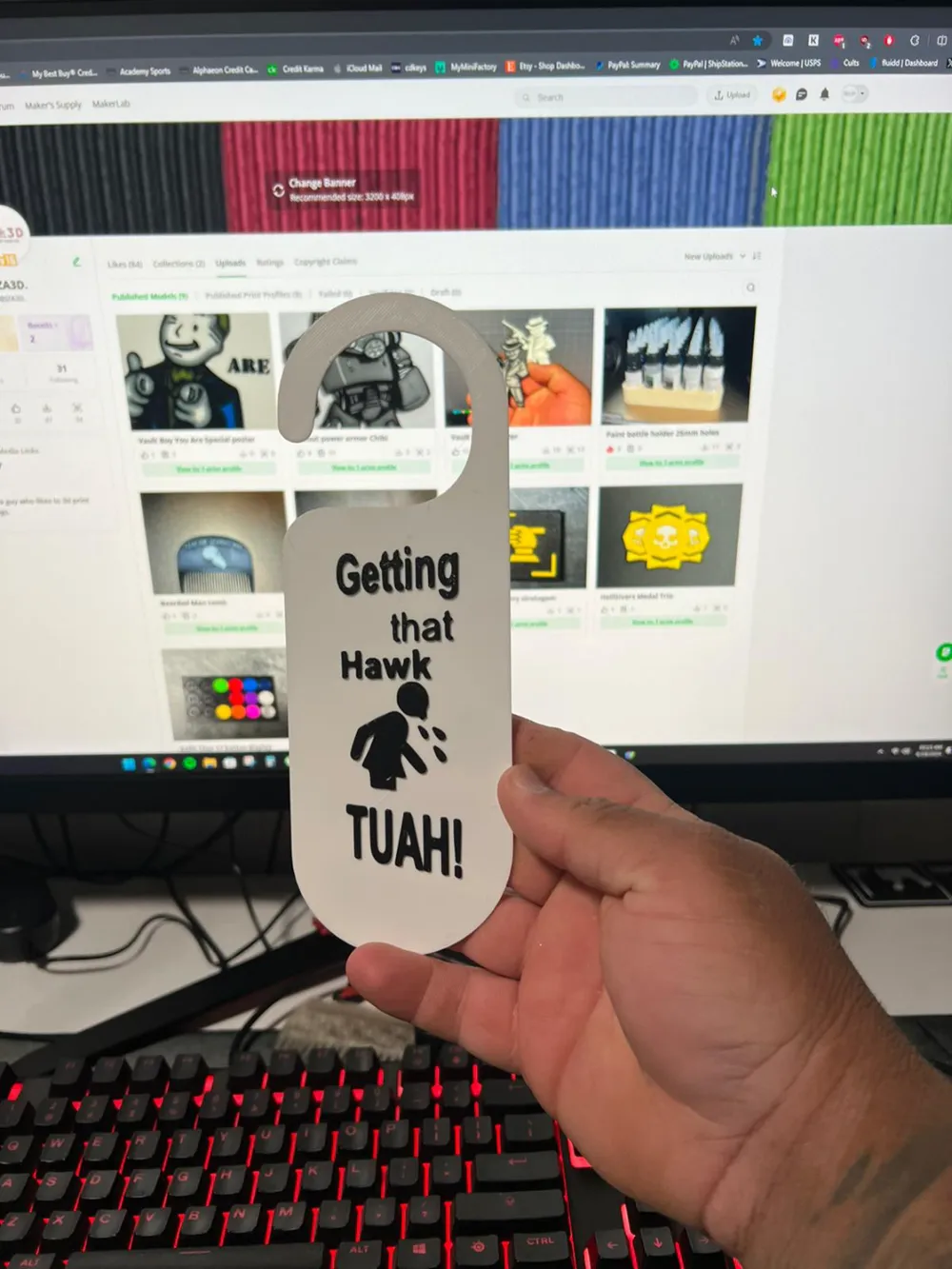 Getting that Hawk Tuah! by JZA3D. MakerWorld: Download Free 3D Models