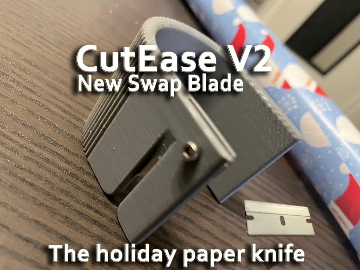 CutEase V2 Presentpapperskutter av ML Innovation MakerWorld: Gratis 3D-Modell abe lade