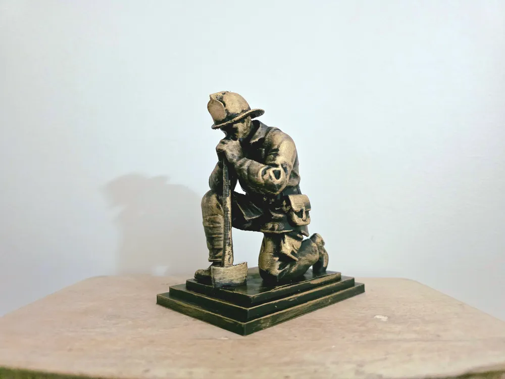Firefighter Tribute - Memorial - Free 3D Print Model - MakerWorld