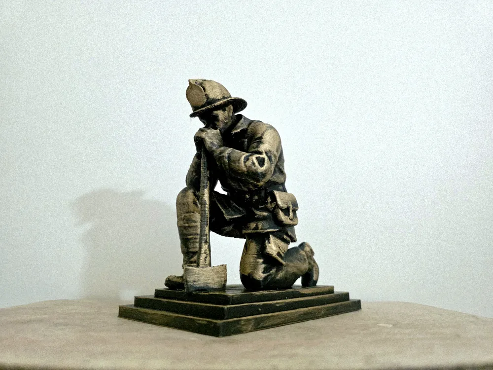 Firefighter Tribute - Memorial - Free 3D Print Model - MakerWorld