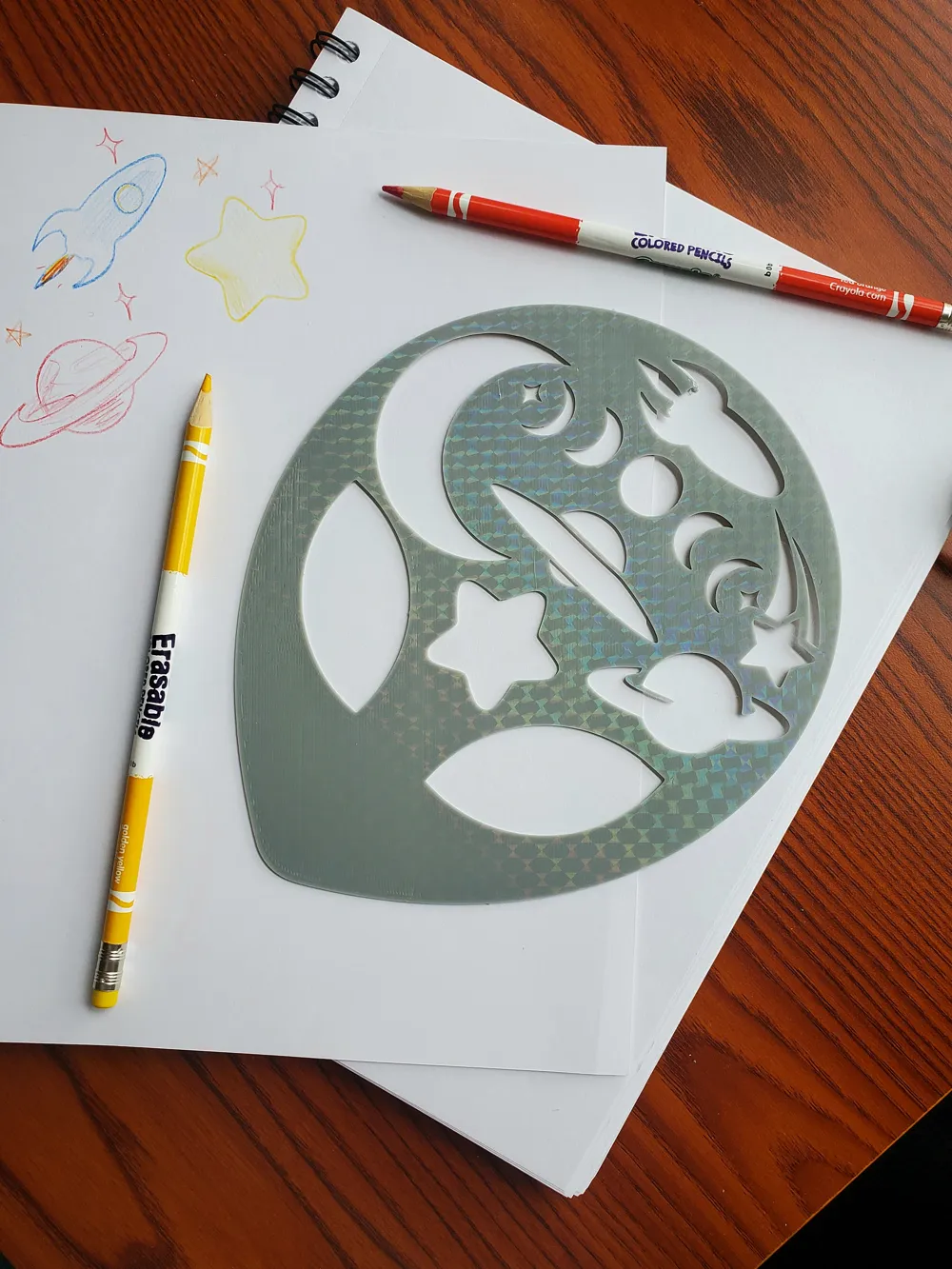 Jumbo Alien Space Stencil by byterr MakerWorld: Download Free 3D Models