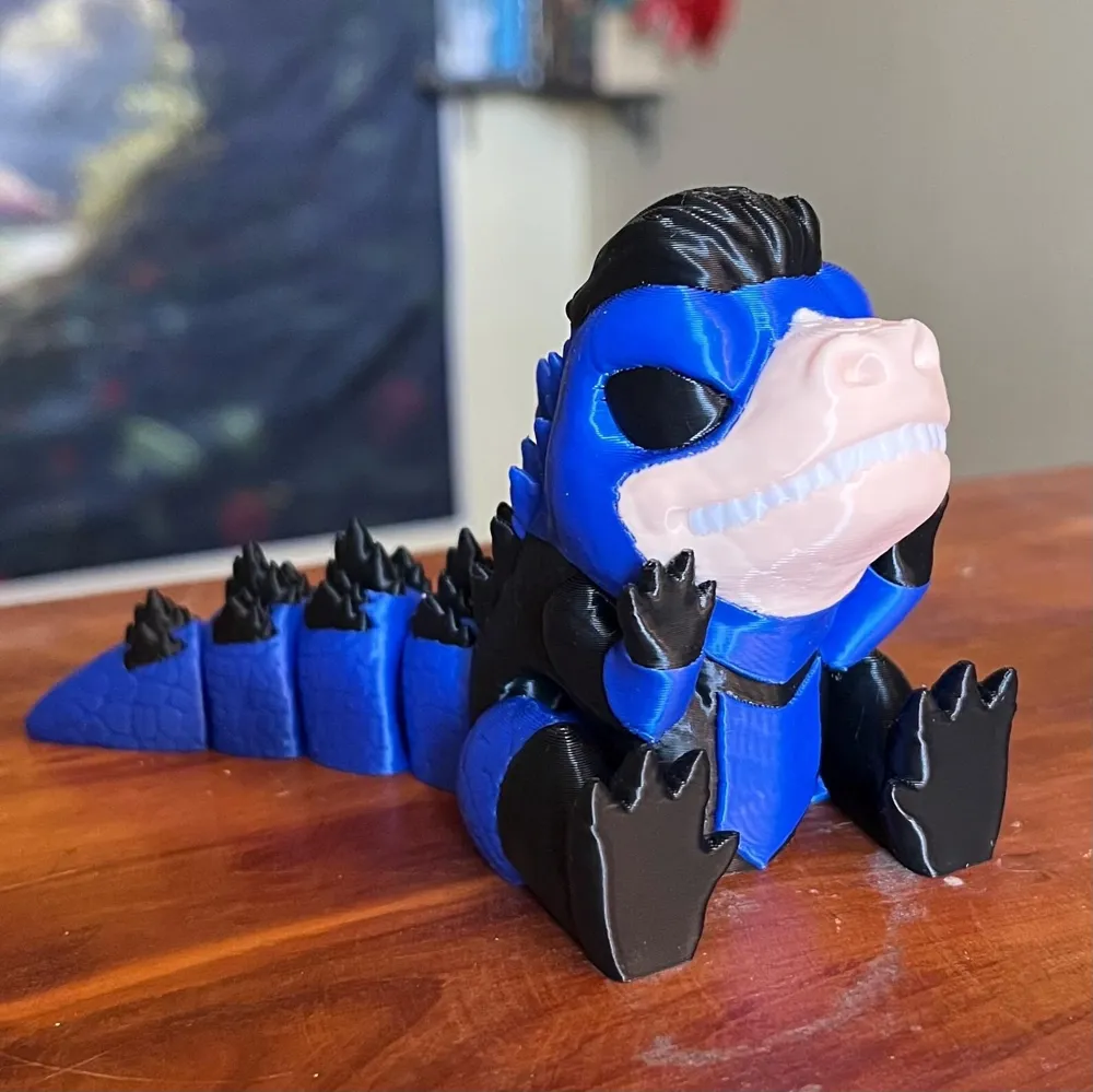 Chibi Invincible-zilla Mashup Articulated Flexi by Bear and Wolf Studio ...