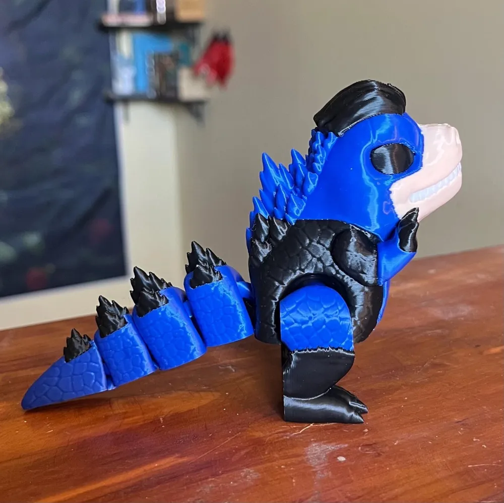 Chibi Invincible-zilla Mashup Articulated Flexi by Bear and Wolf Studio ...