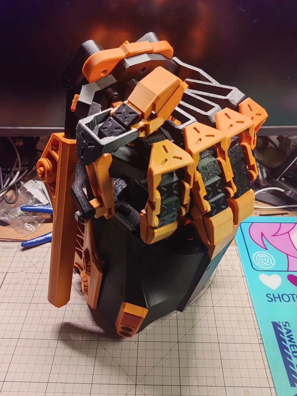 Armguard Exoskeleton 2.0 (Glue-Free, Hardware-Free) - Free 3D Print ...