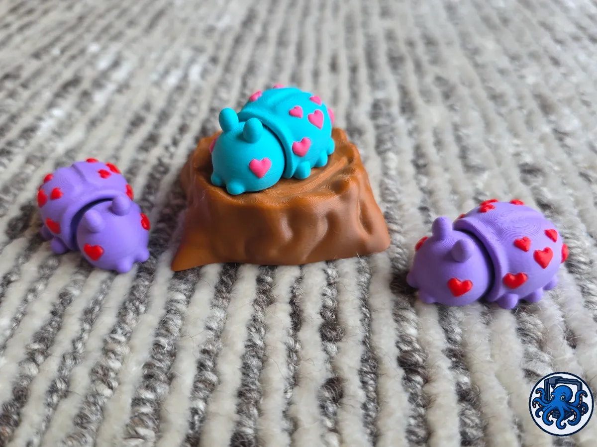Flexi Love Beetle Valentine's Day Articulated Bug - Free 3D Print Model ...