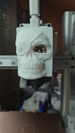 Skull Extruder Front Cover for A1 and A1 Mini by Barika - MakerWorld