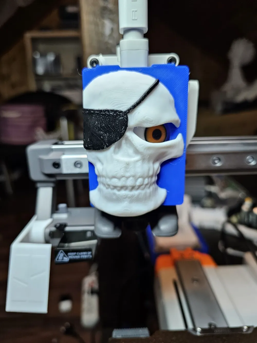 Skull Extruder Front Cover for A1 and A1 Mini by Barika MakerWorld ...