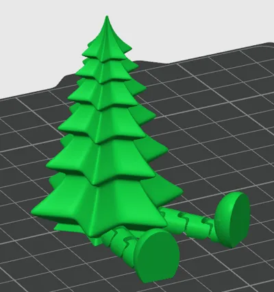 Christmas tree with legs jointed Remixed by Printopya MakerWorld ...