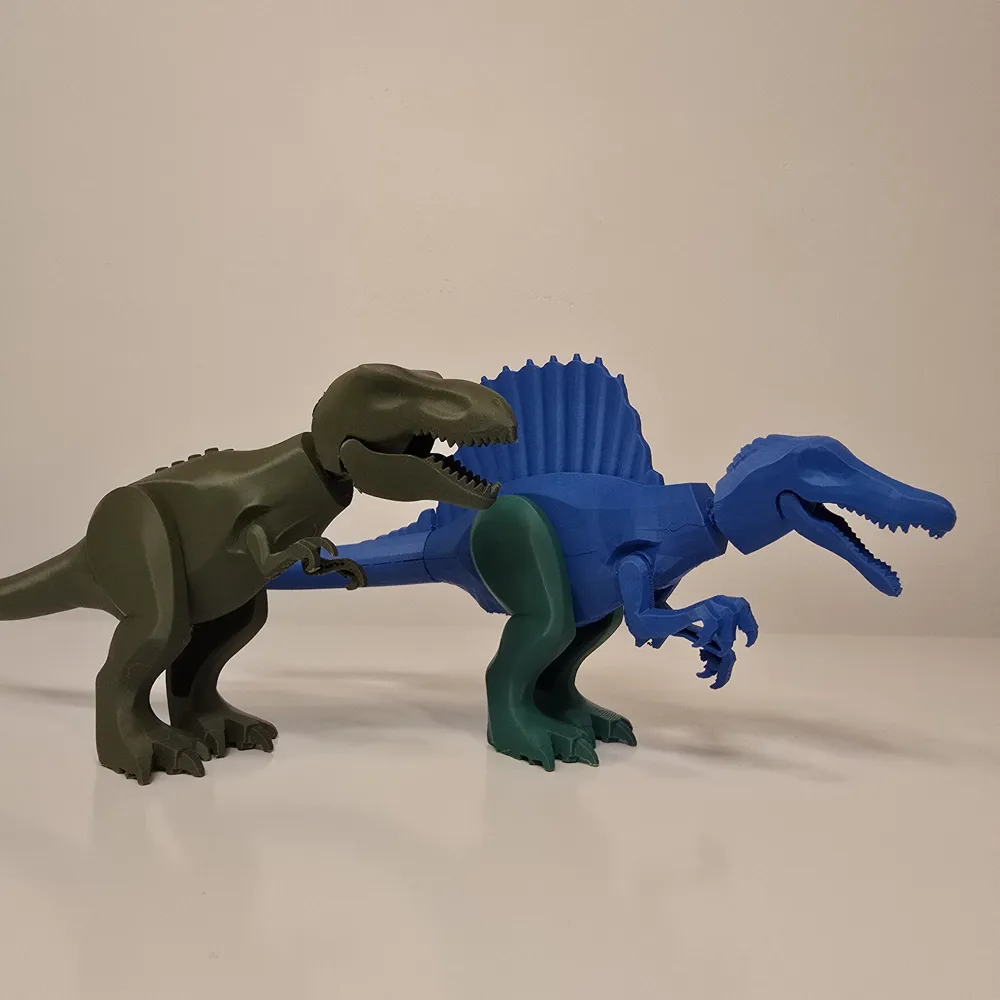 Brick Spinosaurus - Free 3D Print Model - MakerWorld
