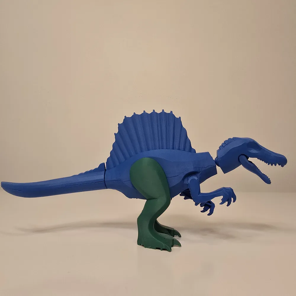 Brick Spinosaurus - Free 3D Print Model - MakerWorld