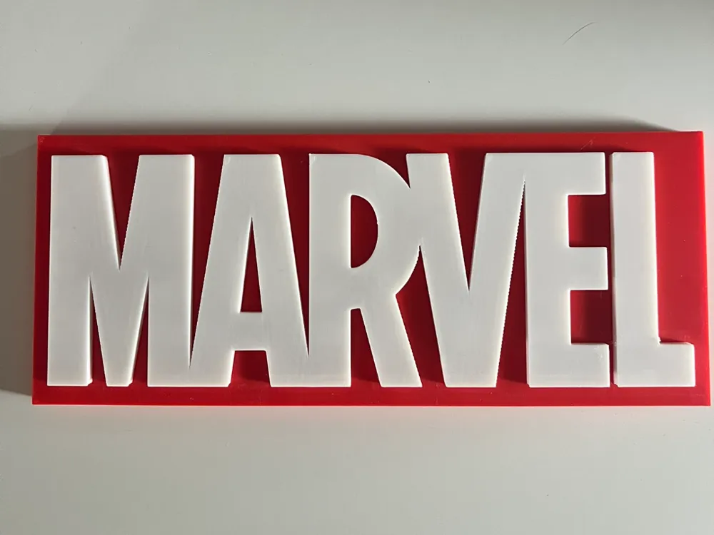 Marvel Logo Sign by Bob Teddeh MakerWorld: Download Free 3D Models