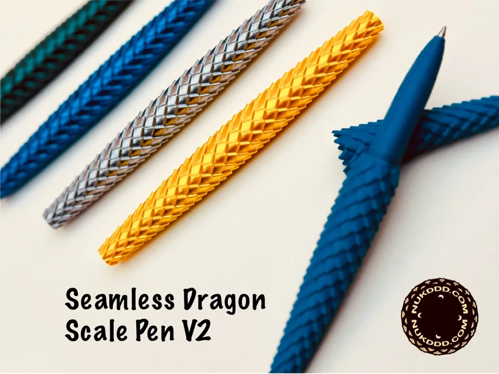 Seamless Dragon Scale Pen for Pilot G2 by NUKDDD MakerWorld: Download ...