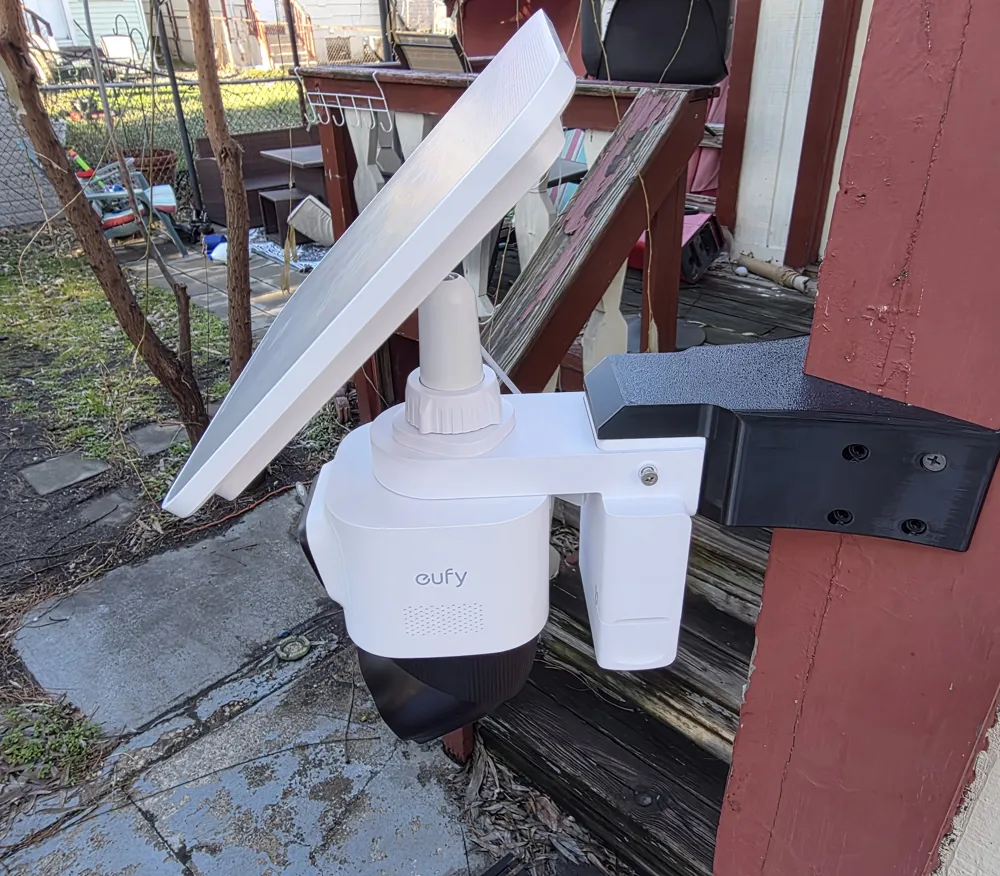 EufyCam S4 Solar Corner Wall Mount - Free 3D Print Model - MakerWorld