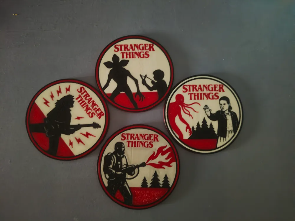 Stranger Things Coaster Set by Officina Gladiatoria MakerWorld ...