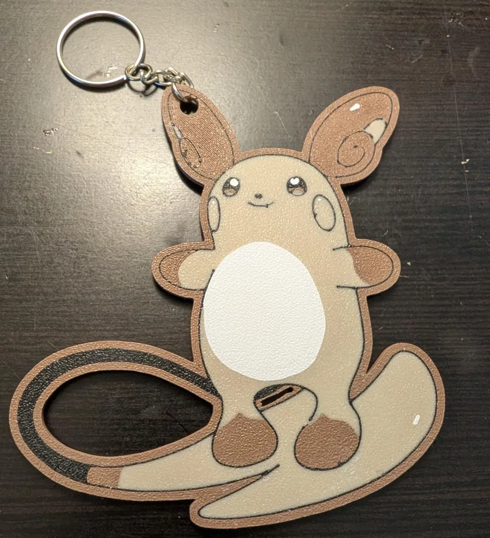 Raichu Alolan Keychain by RattletrapMakerWorld: Download Free 3D Models