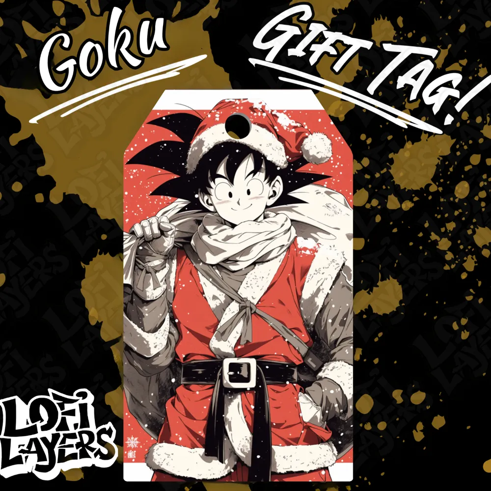 Goku Santa Hueforge Gift Tag by LoFi Layers - MakerWorld