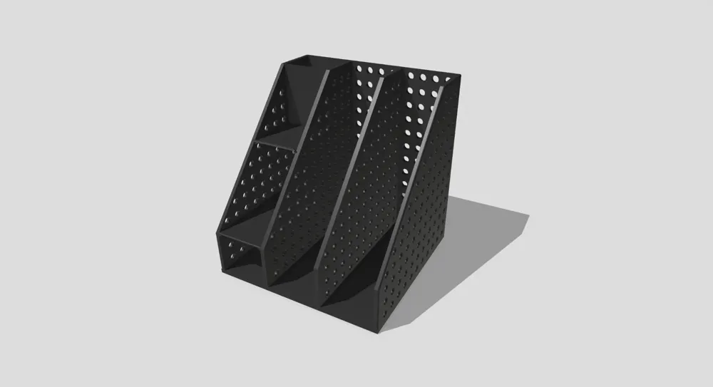 Functional Compartmentalized File Rack by 是说 - MakerWorld