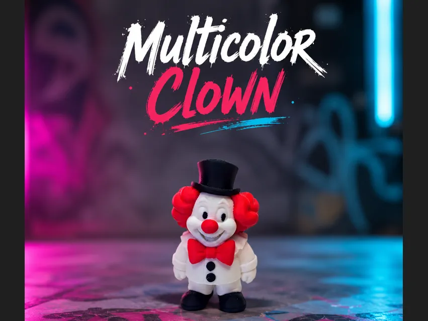Circus Smiler "Giggles" with Top Hat - Free 3D Print Model - MakerWorld