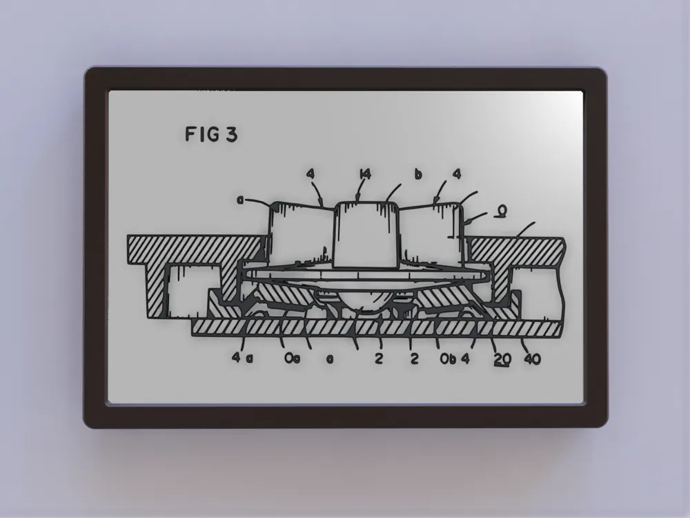 Nintendo NES D-Pad Patent Art by Ken Mills - MakerWorld