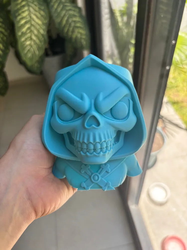 Skeletor funko version planter pot single color by Tony_Zomby ...