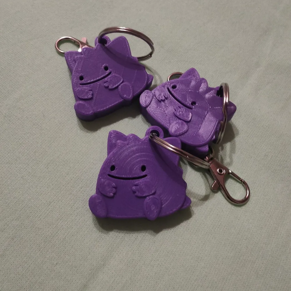 Ditto Gengar cutie keychain v2 by GIANO - MakerWorld