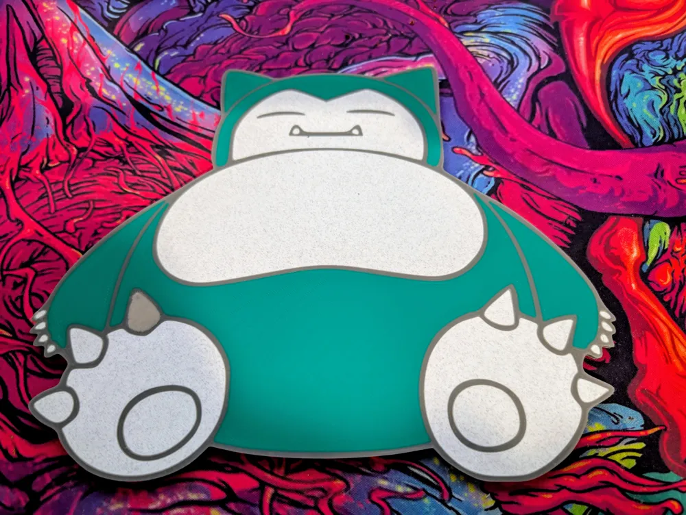2d Snorlax Art - Free 3D Print Model - MakerWorld