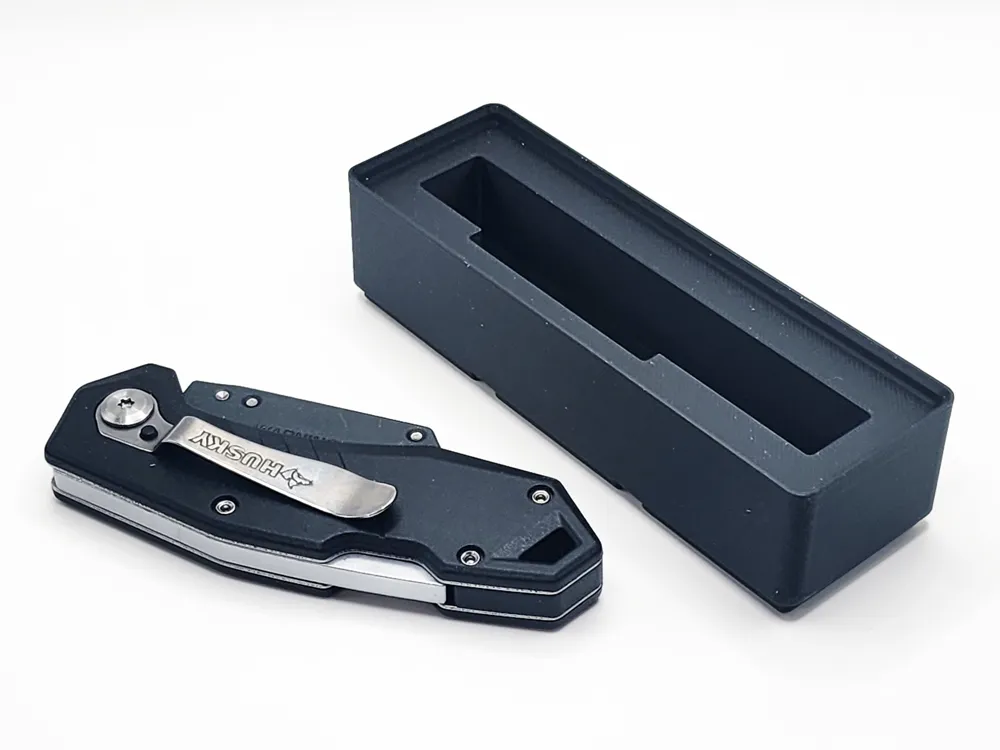 Gridfinity Folding Utility Knife Holder by jaminv MakerWorld: Download ...