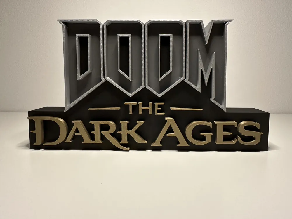 DOOM THE DARK AGES - logo decoration by Ondra7 MakerWorld: Download ...