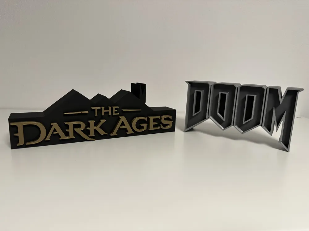 DOOM THE DARK AGES - logo decoration by Ondra7 MakerWorld: Download ...