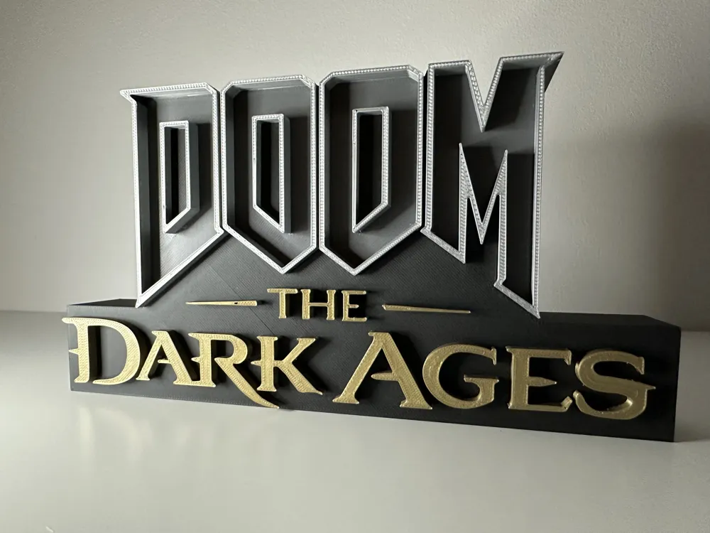 DOOM THE DARK AGES - logo decoration by Ondra7 MakerWorld: Download ...