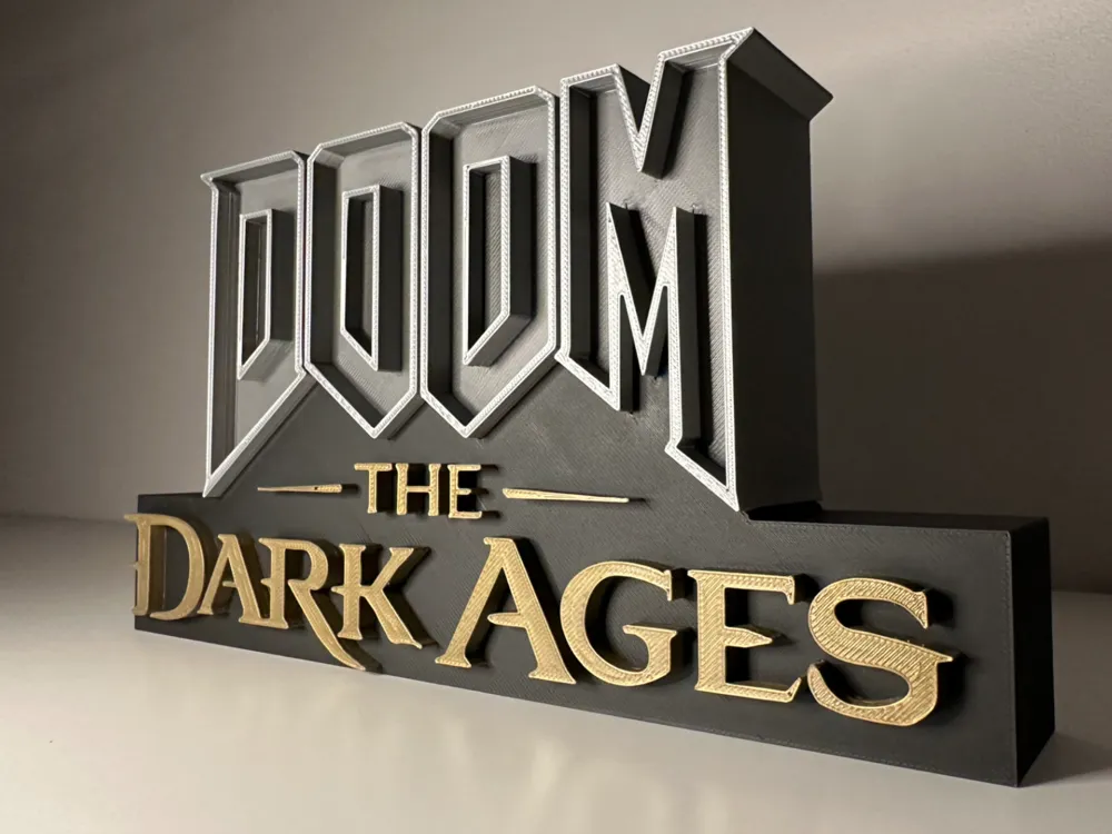 DOOM THE DARK AGES - logo decoration by Ondra7 MakerWorld: Download ...