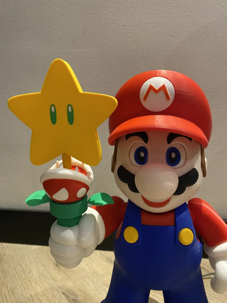 Super Mario with star light - Free 3D Print Model - MakerWorld