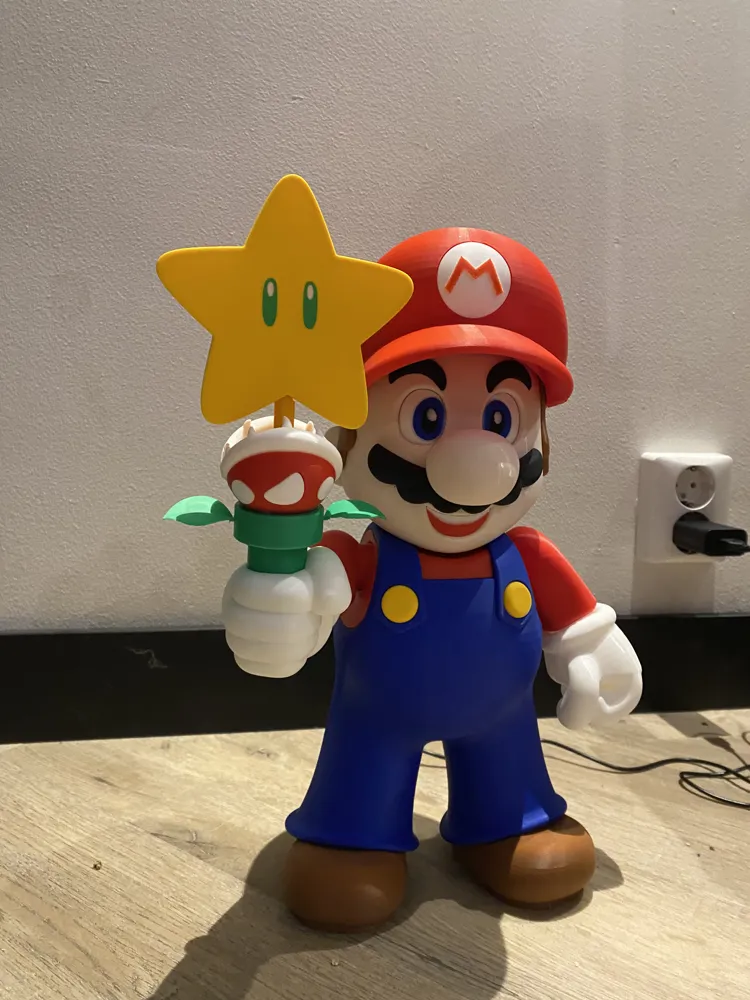 Super Mario with star light - Free 3D Print Model - MakerWorld