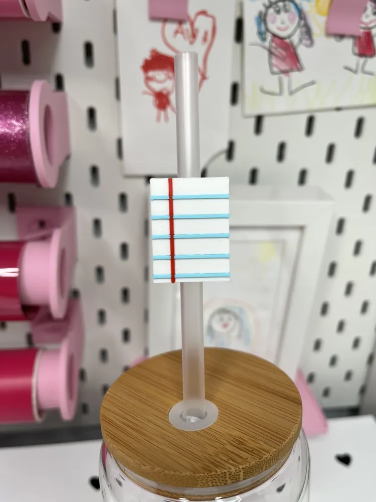 Paper Straw Topper 8mm - Free 3D Print Model - MakerWorld
