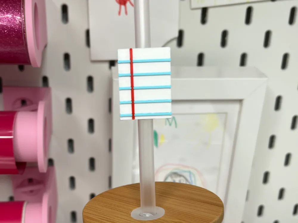 Paper Straw Topper 8mm - Free 3D Print Model - MakerWorld