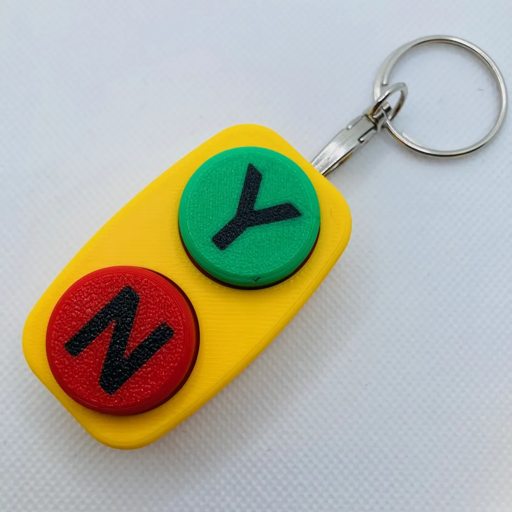 Bluey Yes No Clicker Button Fidget (~1 hour print) - Free 3D Print ...