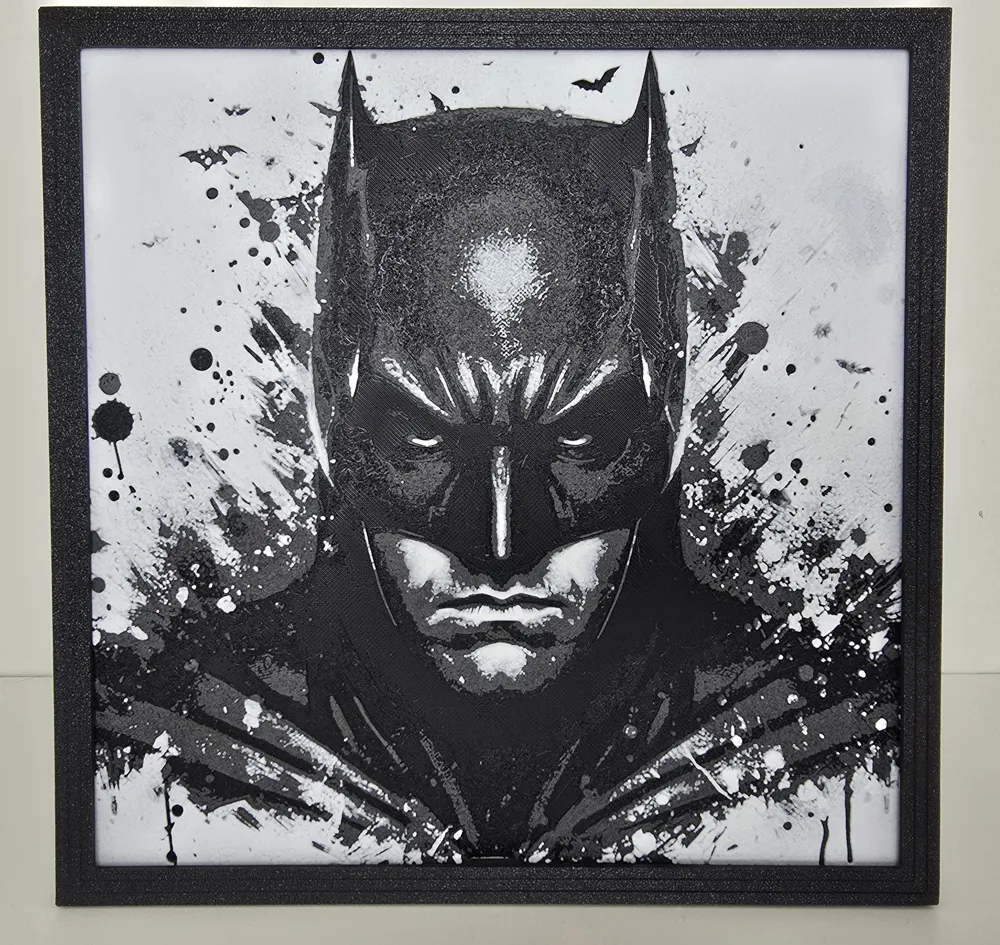 Batman Paint Splatter Hueforge by McDanielDesigns MakerWorld: Download ...