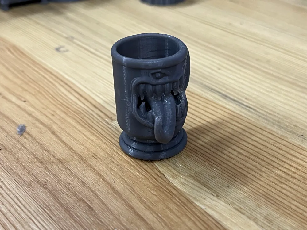 Mimic Monster Cup mug with Tongue - Free 3D Print Model - MakerWorld