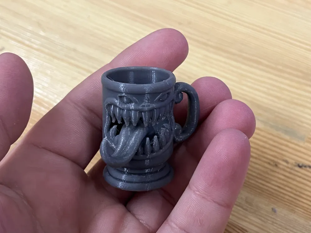 Mimic Monster Cup mug with Tongue by Redsing_ART MakerWorld: Download ...