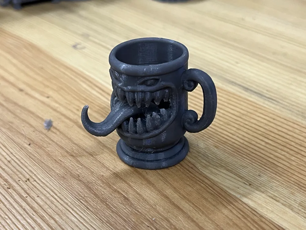 Mimic Monster Cup mug with Tongue by Redsing_ART MakerWorld: Download ...