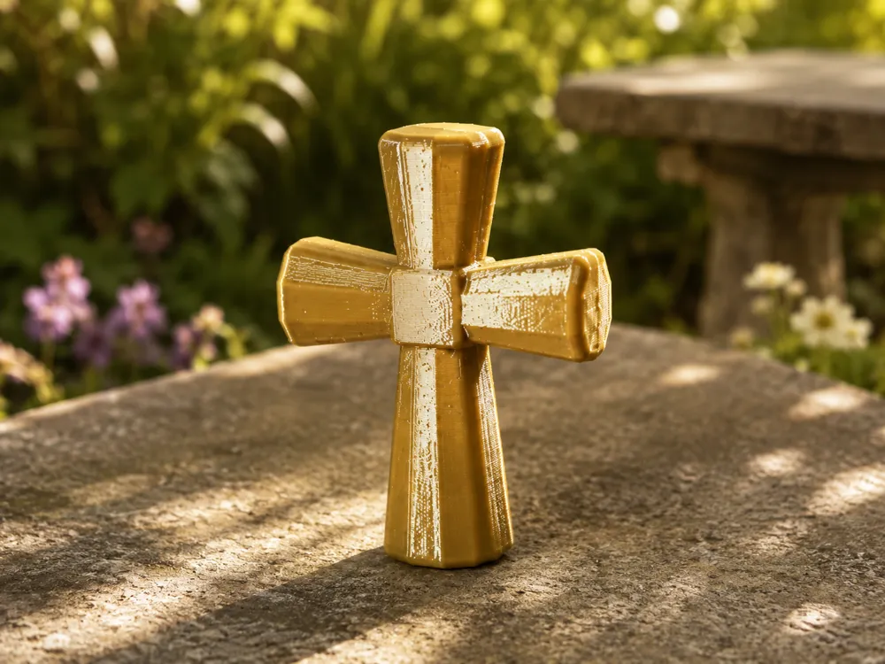 Decorative Christian Cross - Free 3D Print Model - MakerWorld