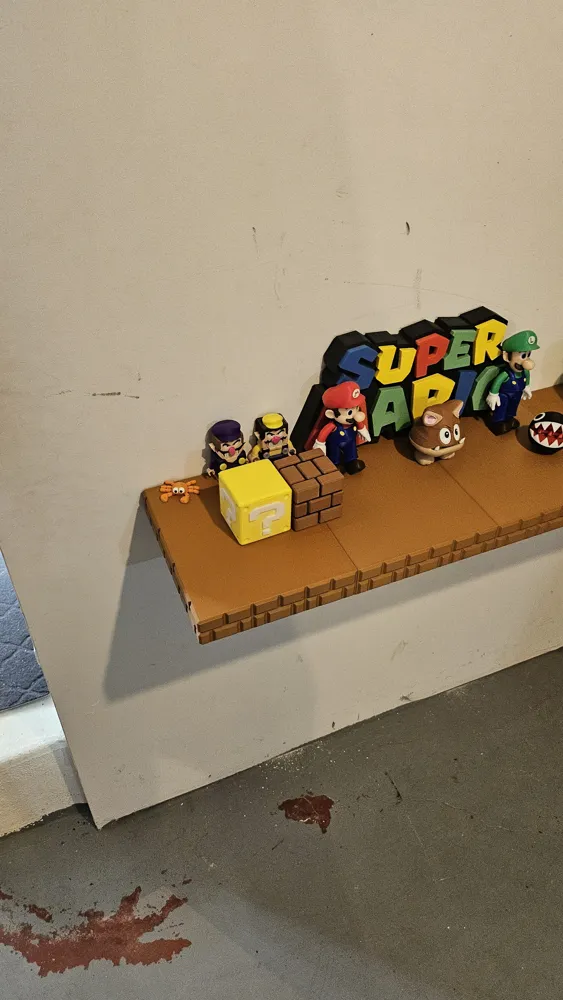 Super Mario Brick shelf cover by Tommy Gun MakerWorld: Download Free 3D ...
