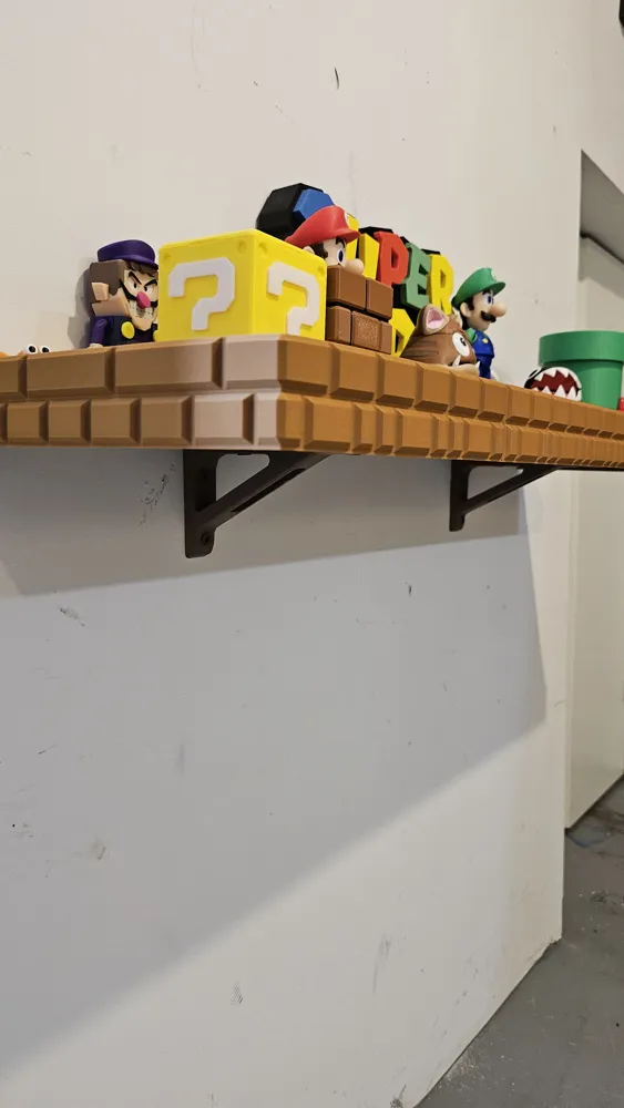 Super Mario Brick shelf cover by Tommy Gun MakerWorld: Download Free 3D ...