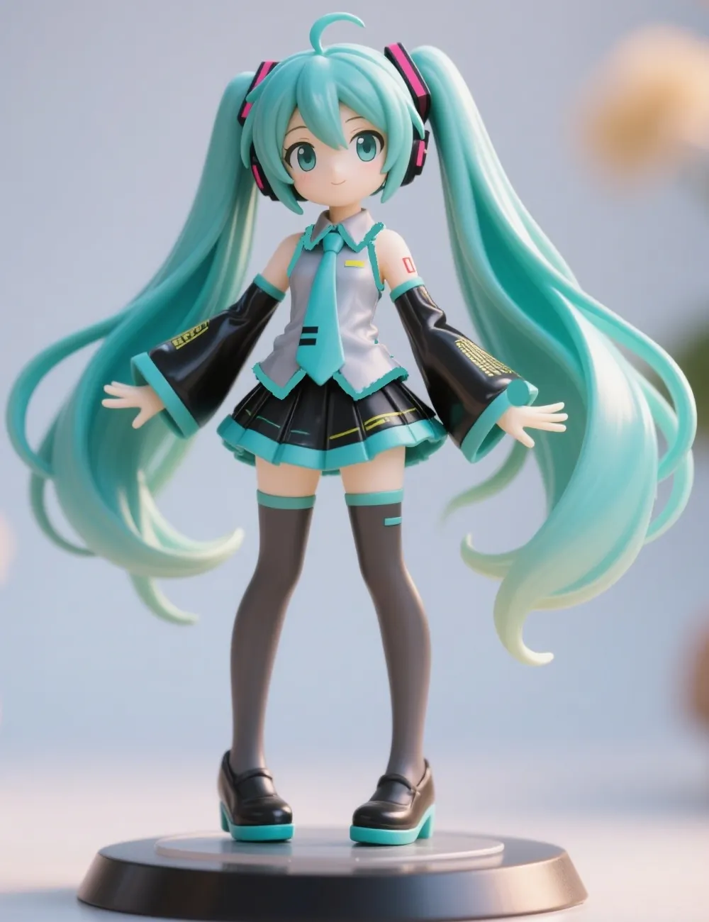 Hatsune Miku Figurine. Multipart print, less prone to failure by ...