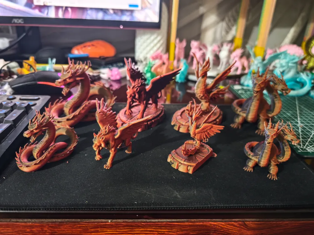 Four Sacred Beasts - Complete by 问风 MakerWorld: Download Free 3D Models