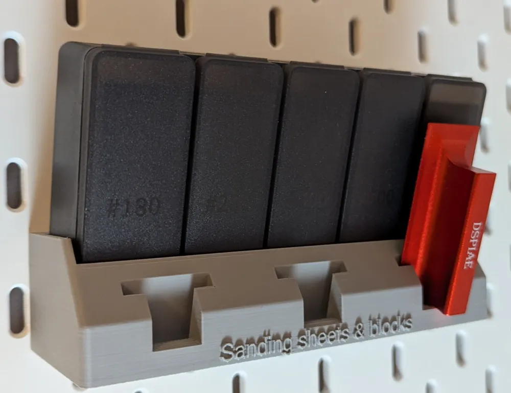 DSPIAE Sanding set and block holder (SKADIS) by kgolding - MakerWorld