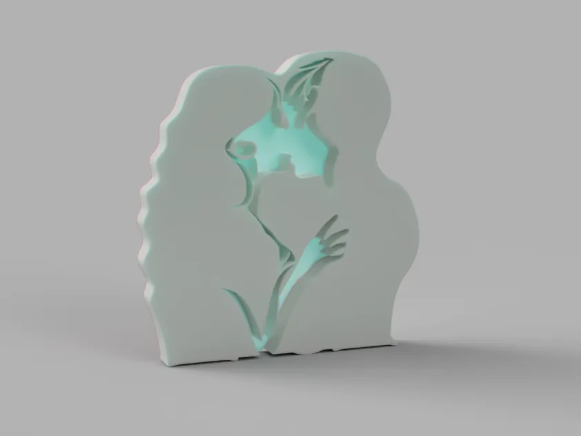 Couple in love house ornament by Forest87 - MakerWorld