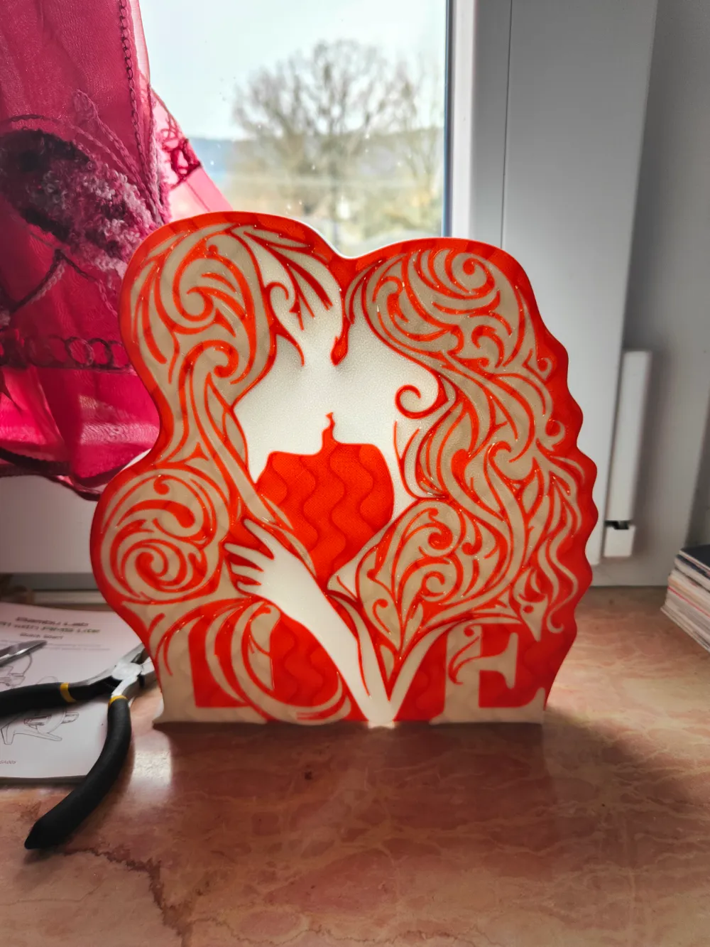Couple in love house ornament by Forest87 - MakerWorld
