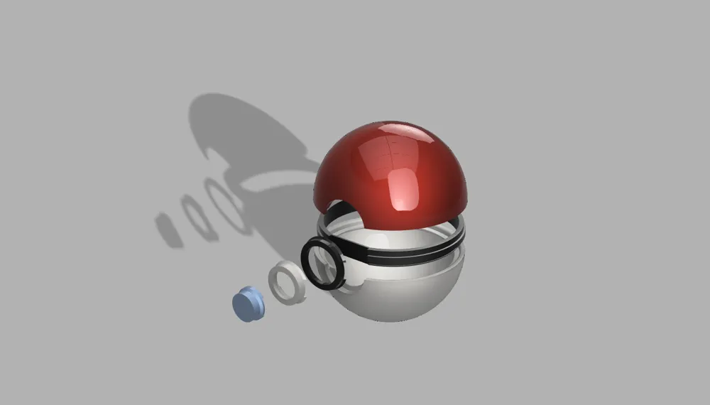Pokeball - openable - no AMS by Berry MakerWorld: Download Free 3D Models
